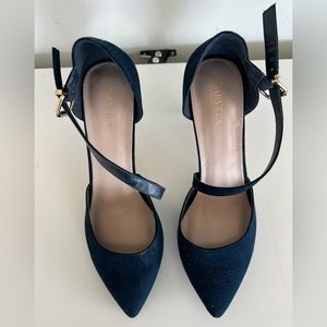 Carvela | Shoes | Carvela Navy Blue Velvet Pumps | Poshmark
